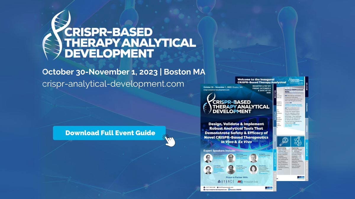 CRISPR-Based Therapy Analytical Development Summit | pharmaphorum