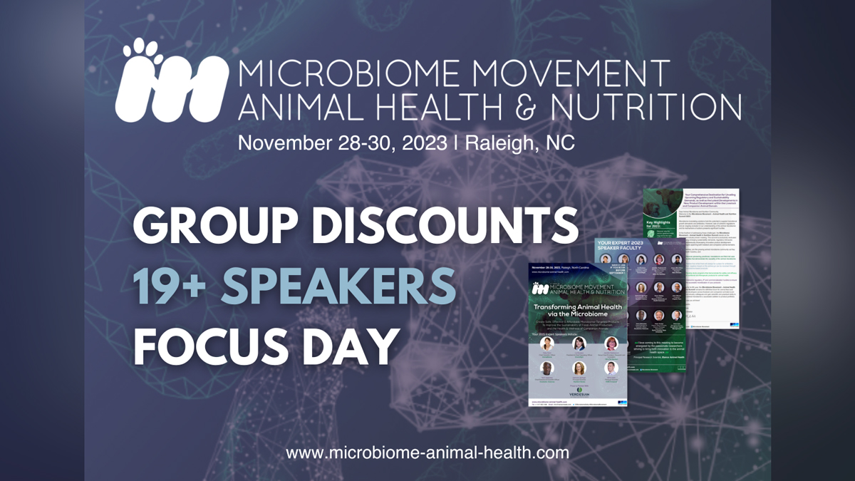 6th Microbiome Movement – Animal Health & Nutrition Summit | pharmaphorum