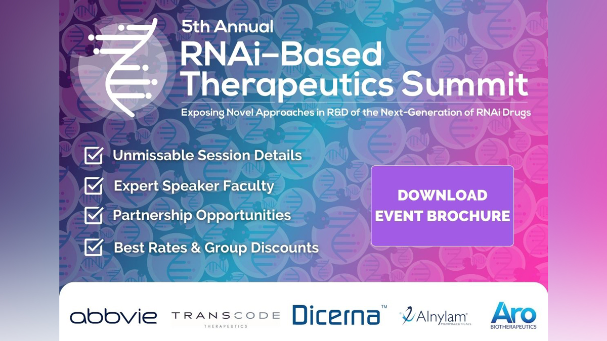 5th RNAi-Based Therapeutics Summit | pharmaphorum