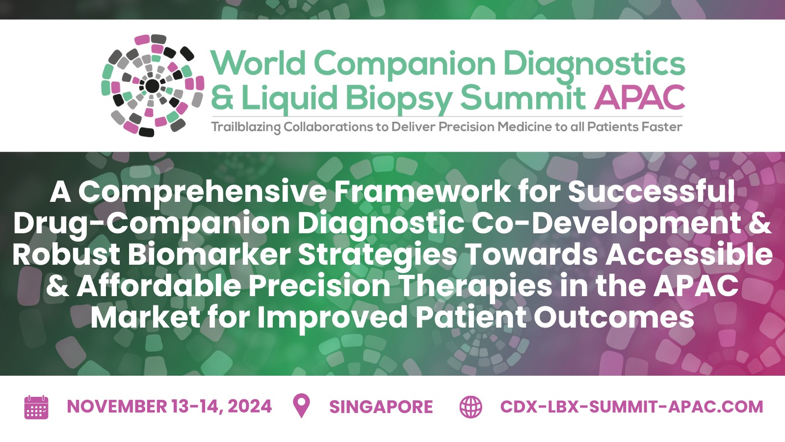 World Companion Diagnostics & Liquid Biopsy Summit APAC | pharmaphorum