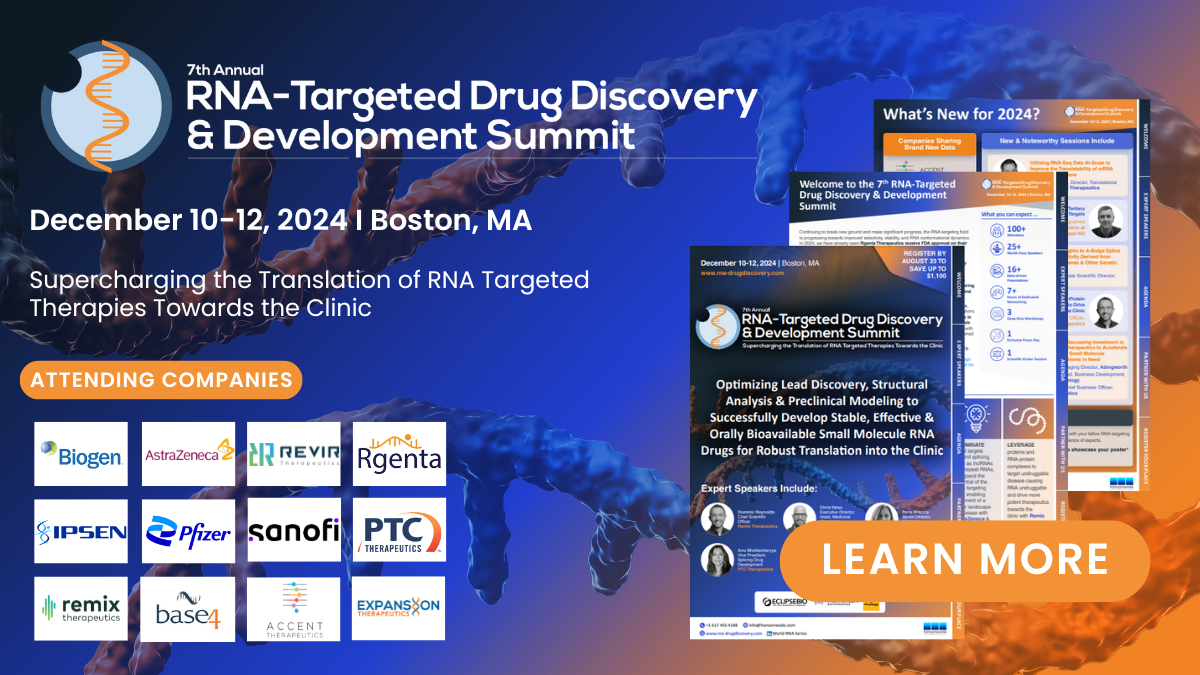 7th RNA-Targeted Drug Discovery & Development Summit | pharmaphorum