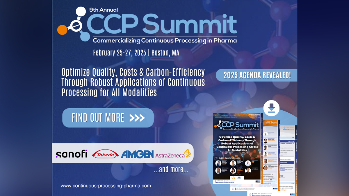 9th Commercialising Continuous Processing Summit 2025 | pharmaphorum