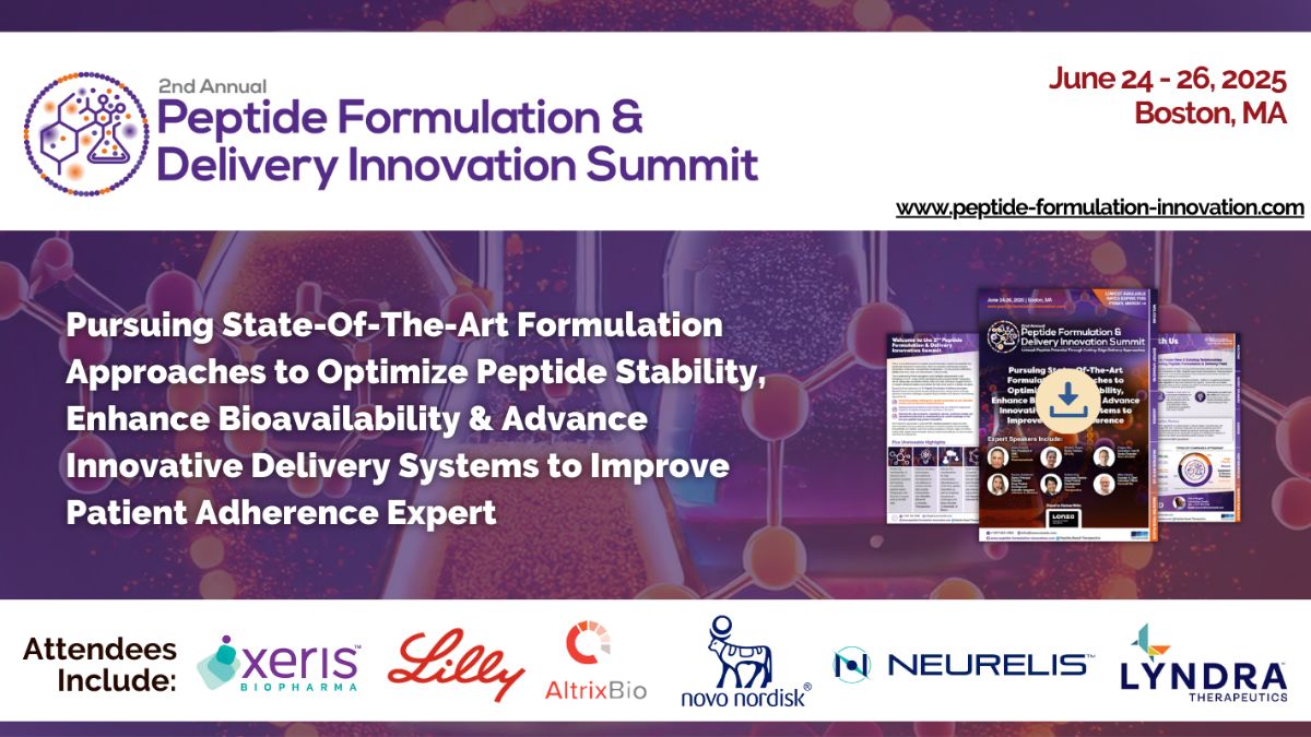 2nd Peptide Formulation & Delivery Innovation Summit | pharmaphorum
