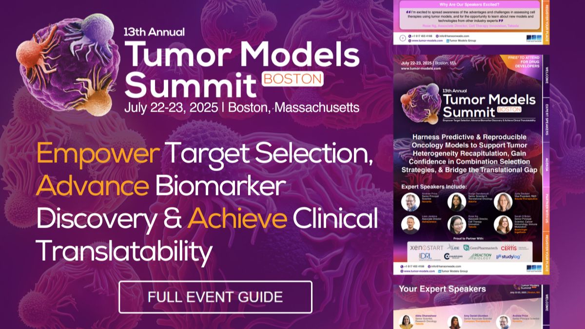 13th Tumor Models Summit Boston | July 22-23, 2025 | Boston, MA ...