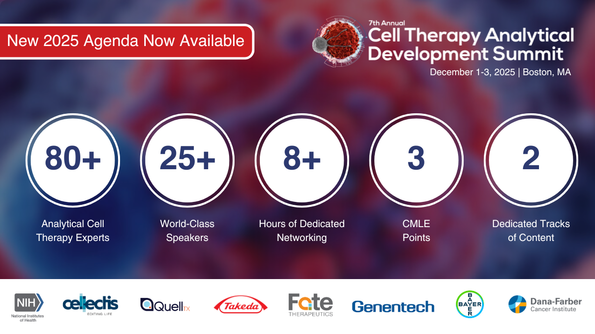 7th Cell Therapy Analytical Development Summit | pharmaphorum