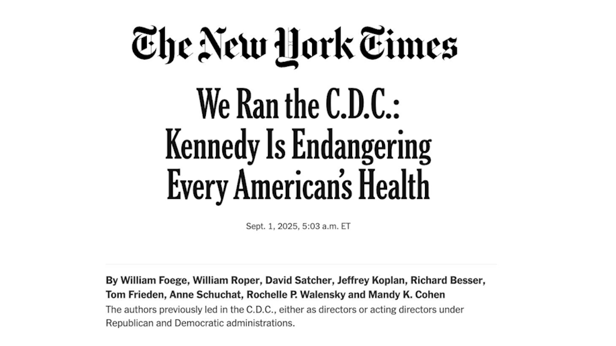 Ex-CDC chiefs sound alarm bells over HHS under Kennedy | pharmaphorum