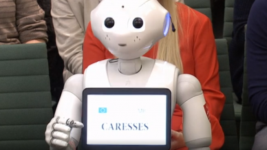 AI could transform care for older people, robot tells MPs