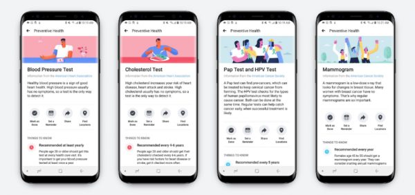 Facebook Preventive Health leads with cancer and heart disease